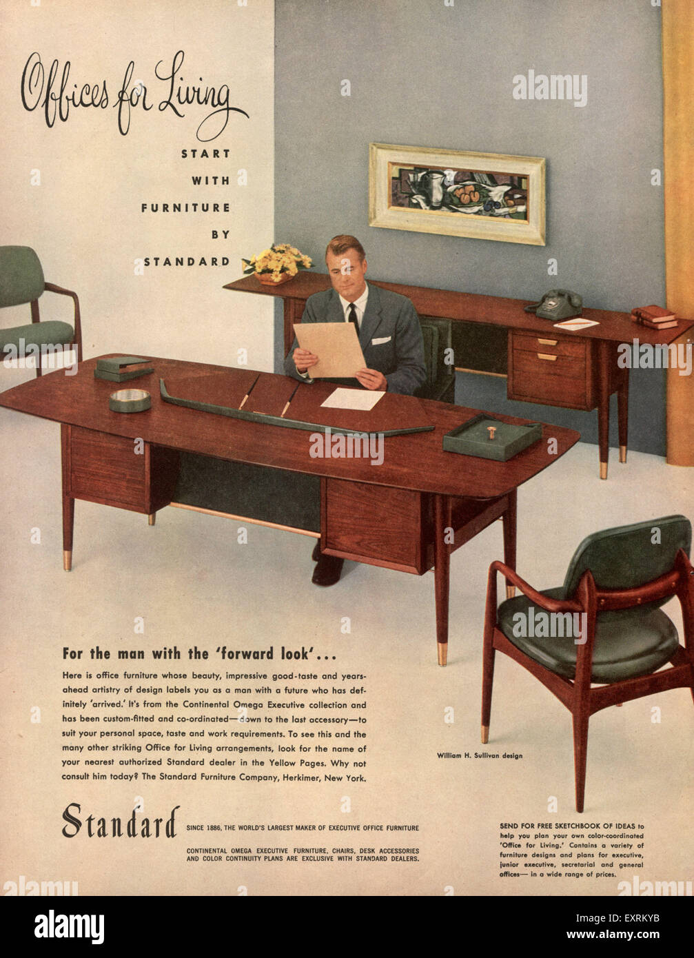 1950s office advert hi-res stock photography and images - Alamy