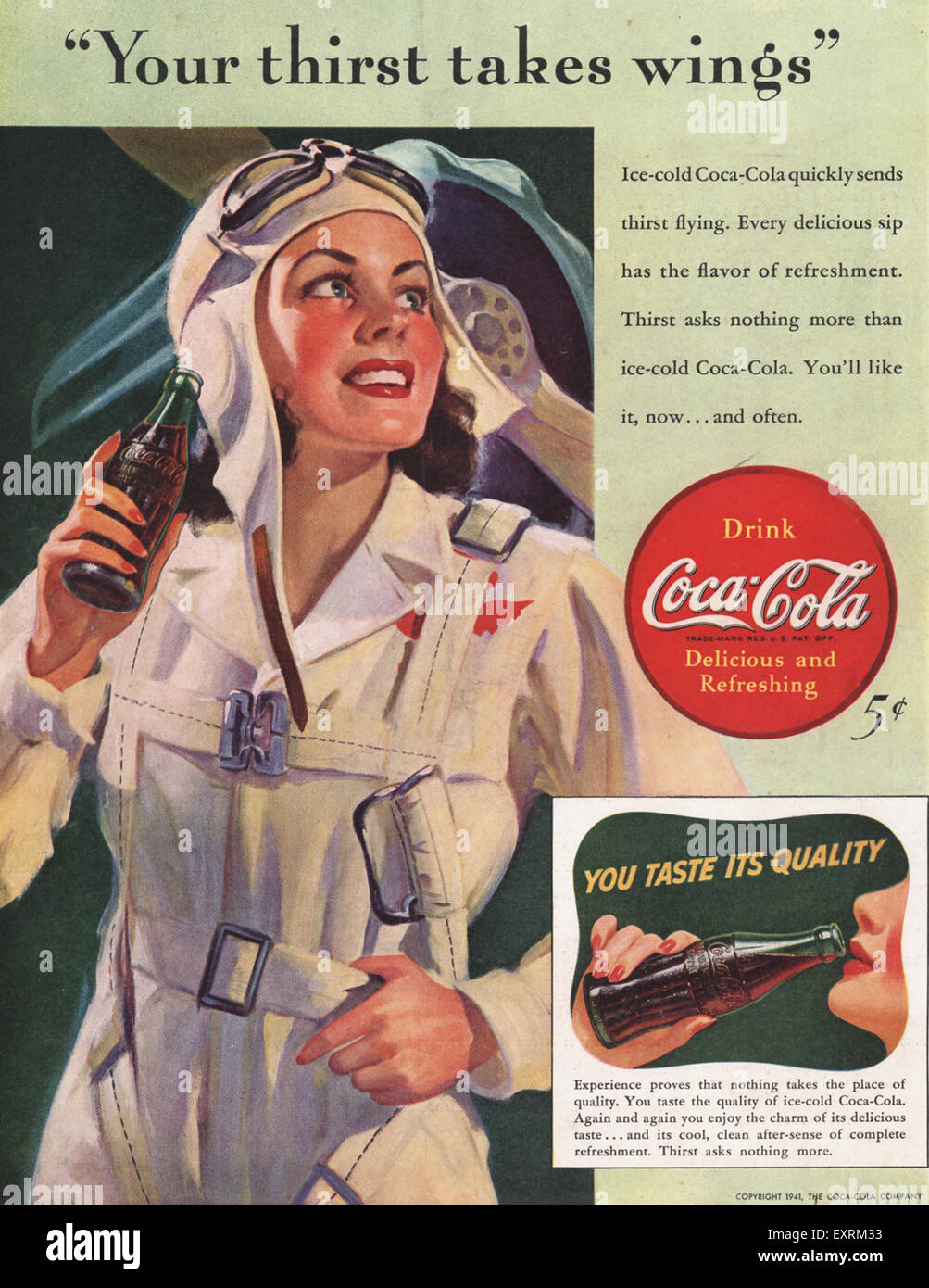 Coca cola advert 1930s hi-res stock photography and images - Alamy