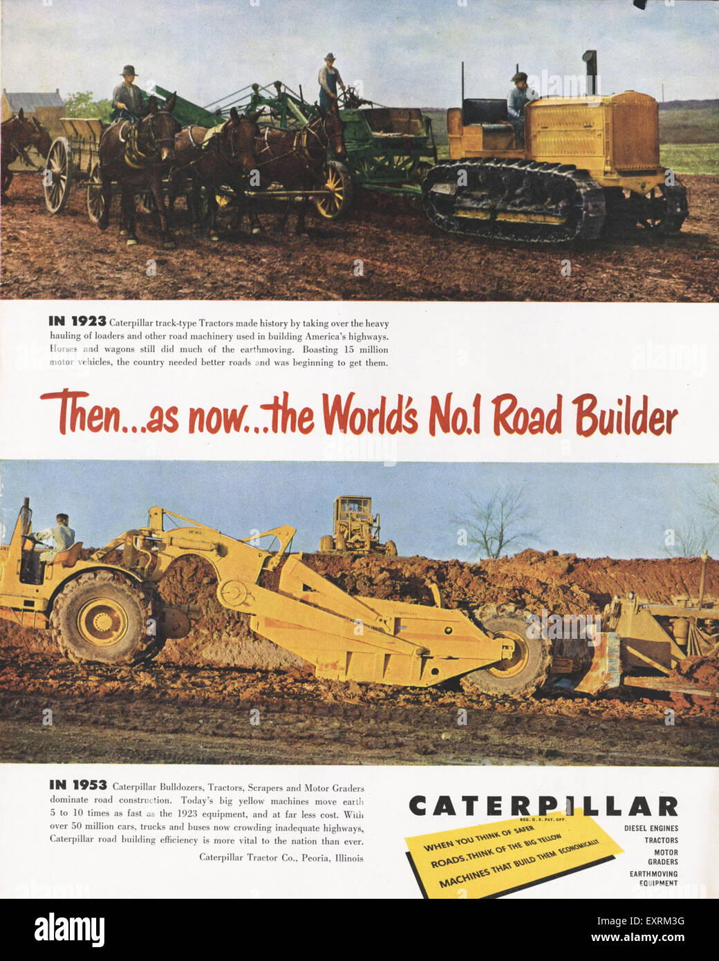 Caterpillar tractors hi-res stock photography and images - Alamy