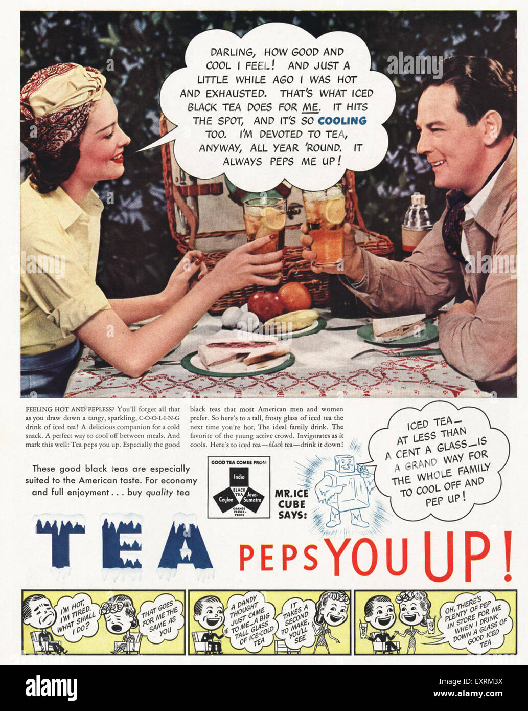 Picnics 1950s hi-res stock photography and images - Alamy