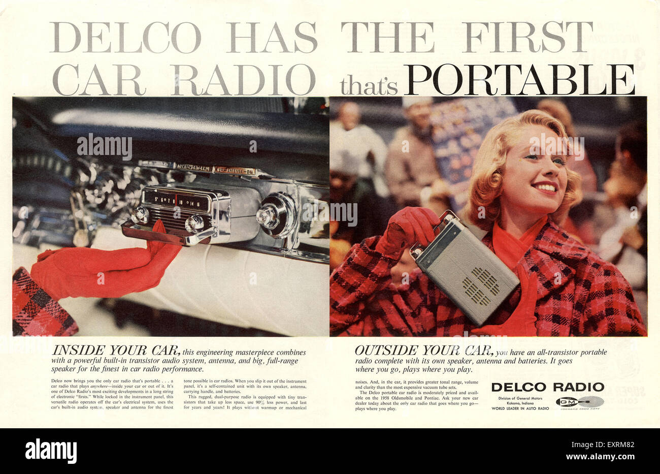 1950s USA Delco Magazine Advert Stock Photo - Alamy