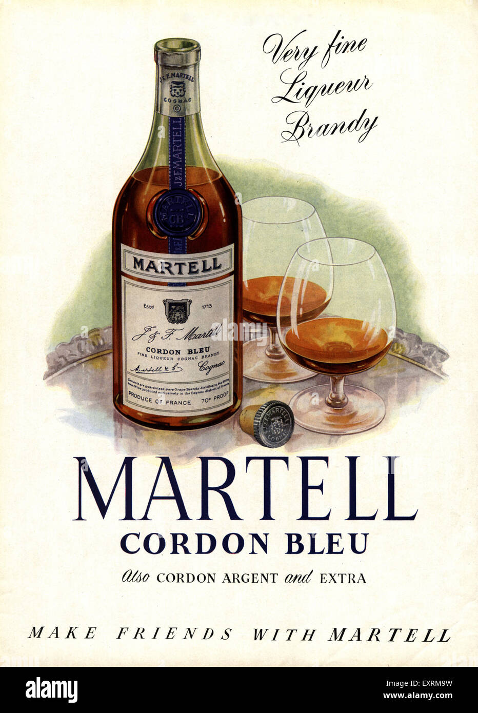 Alcohol uk advert 1950s hi-res stock photography and images - Alamy