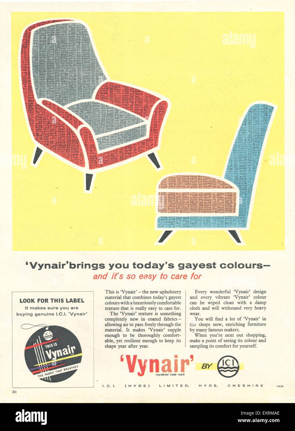 Uk magazine advert 1960s hi-res stock photography and images - Alamy