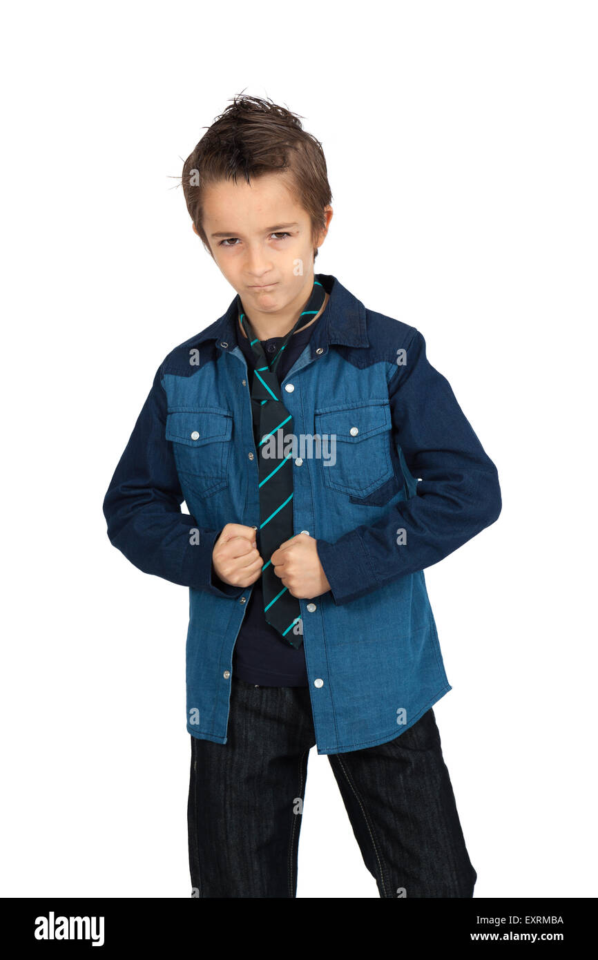 Handsome child doing different expressions in different sets of clothes ...