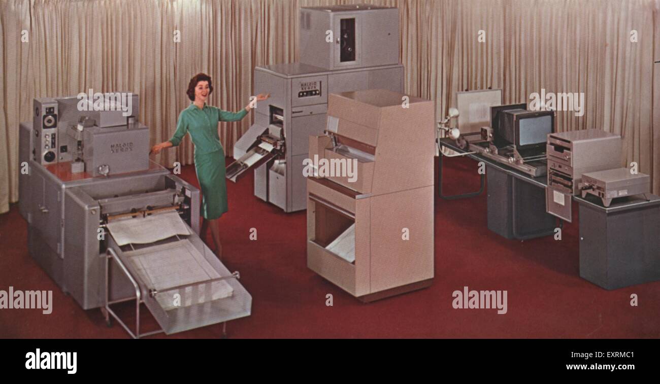 1960s USA Haloid Xerox Magazine Advert Stock Photo - Alamy