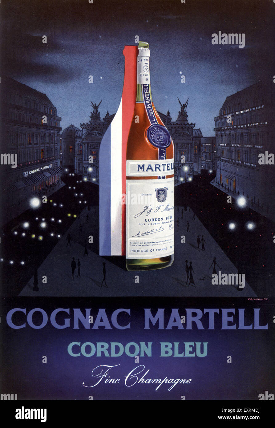 Art & Collectibles Collectibles Advertisements Vintage 1940s Martell ...
