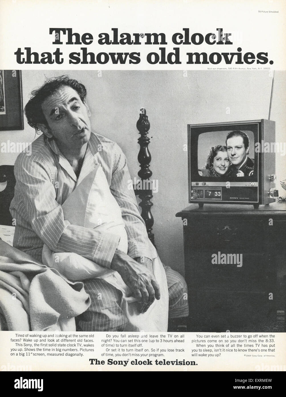 1960s USA Sony Magazine Advert Stock Photo - Alamy