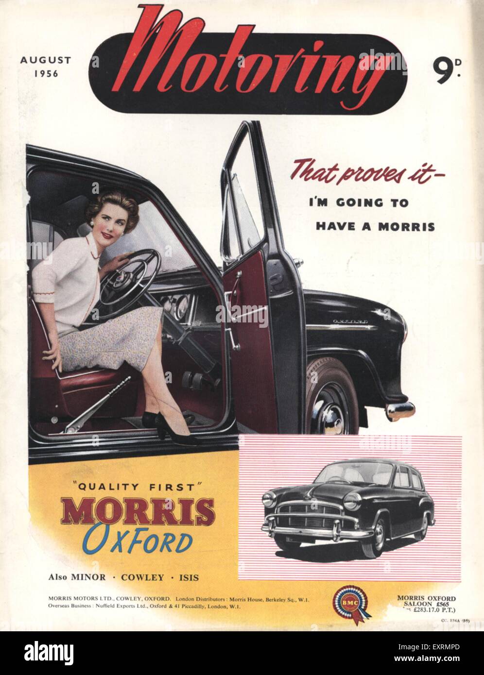 1950s UK Motoring Magazine Cover Stock Photo - Alamy