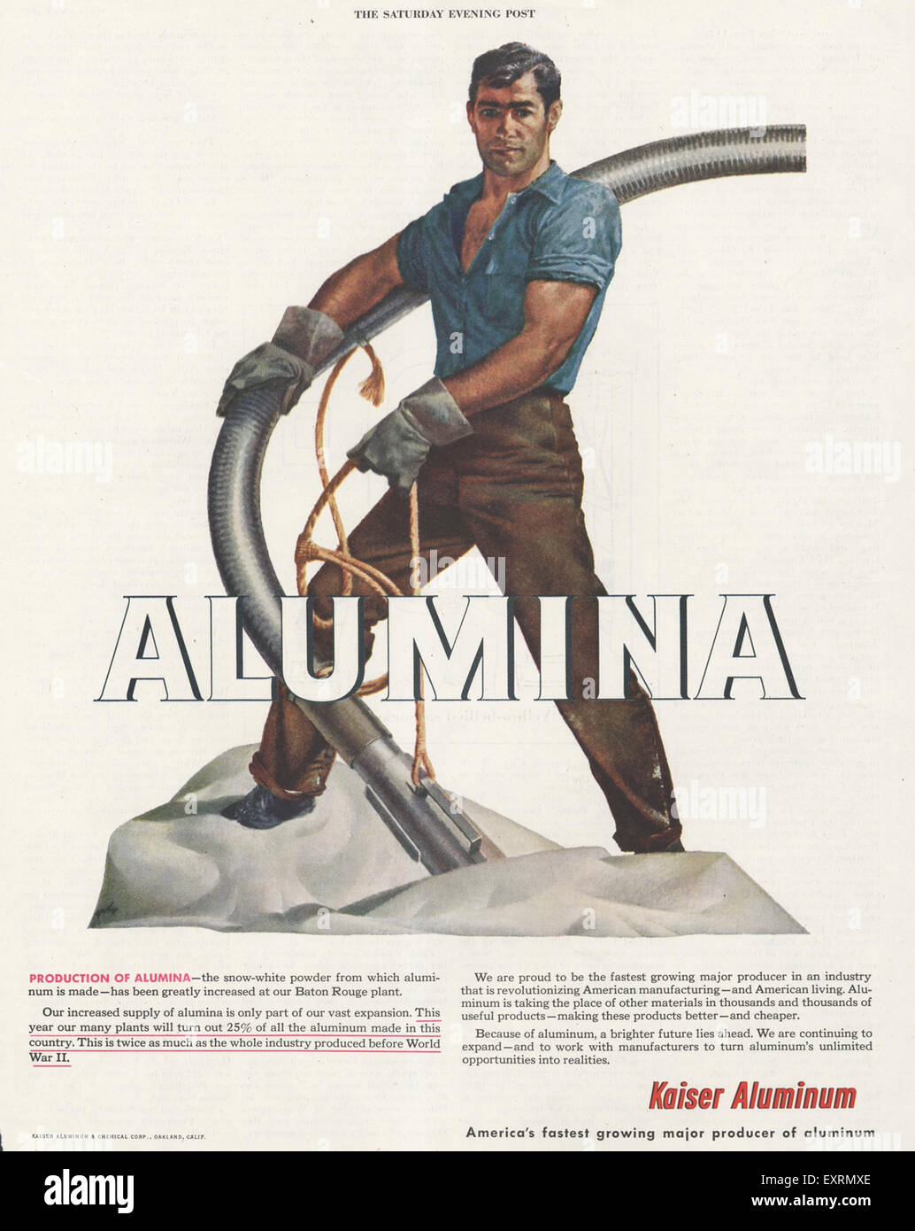 1950s USA Kaiser Magazine Advert Stock Photo - Alamy