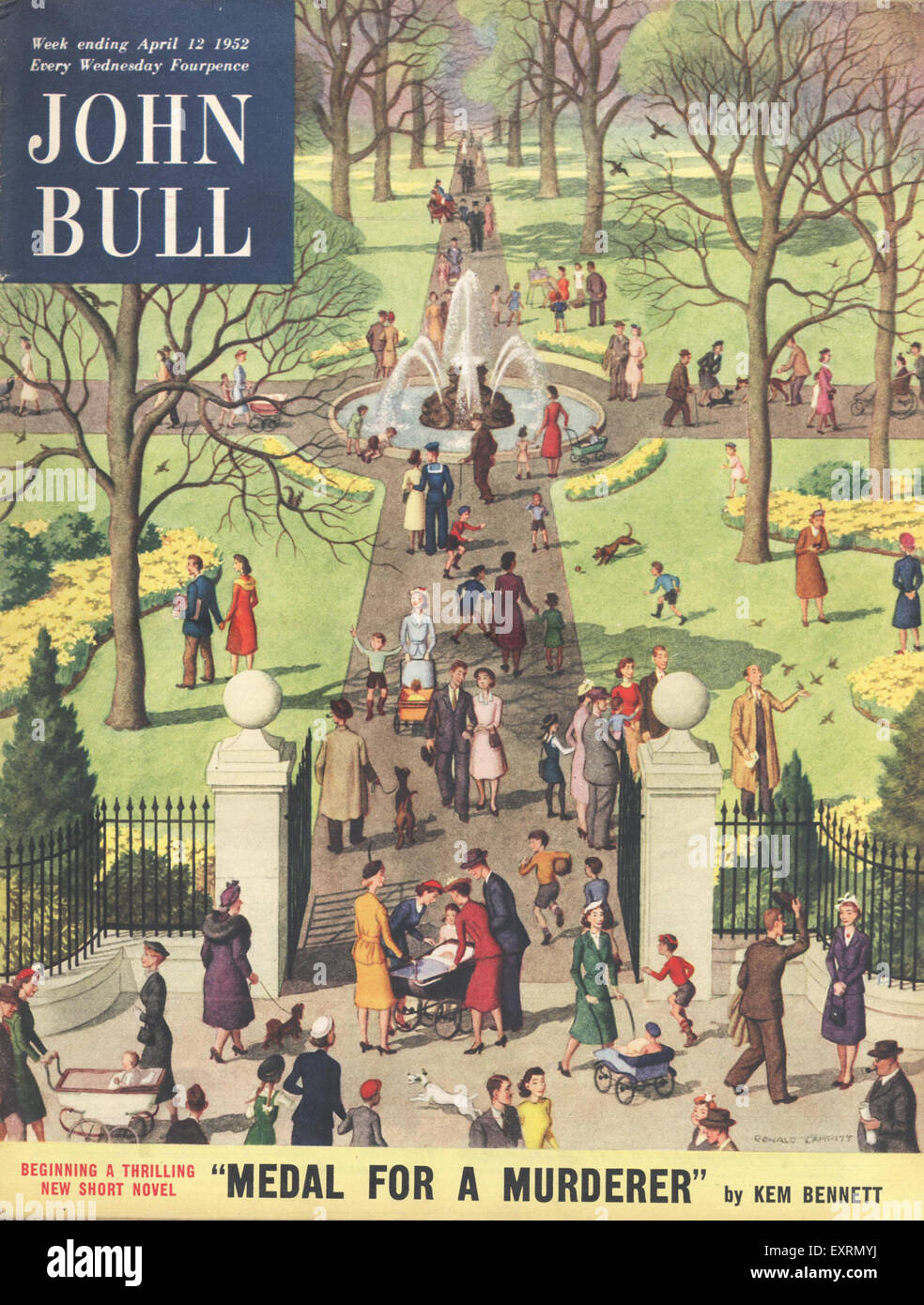 1950s UK John Bull Magazine Cover Stock Photo - Alamy