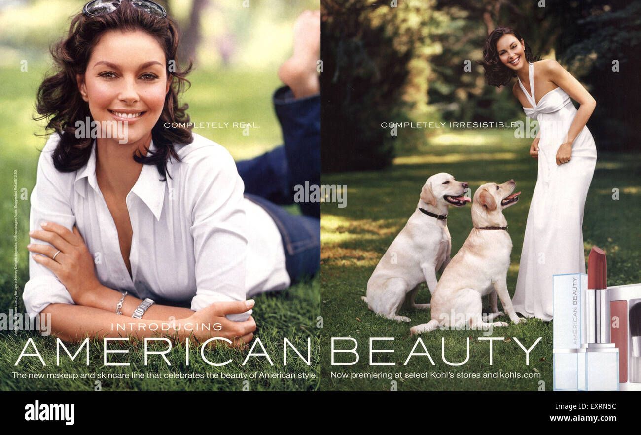 2000s USA American Beauty Magazine Advert Stock Photo - Alamy