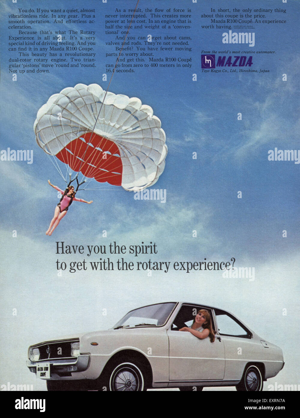 1970s USA Mazda Magazine Advert Stock Photo - Alamy