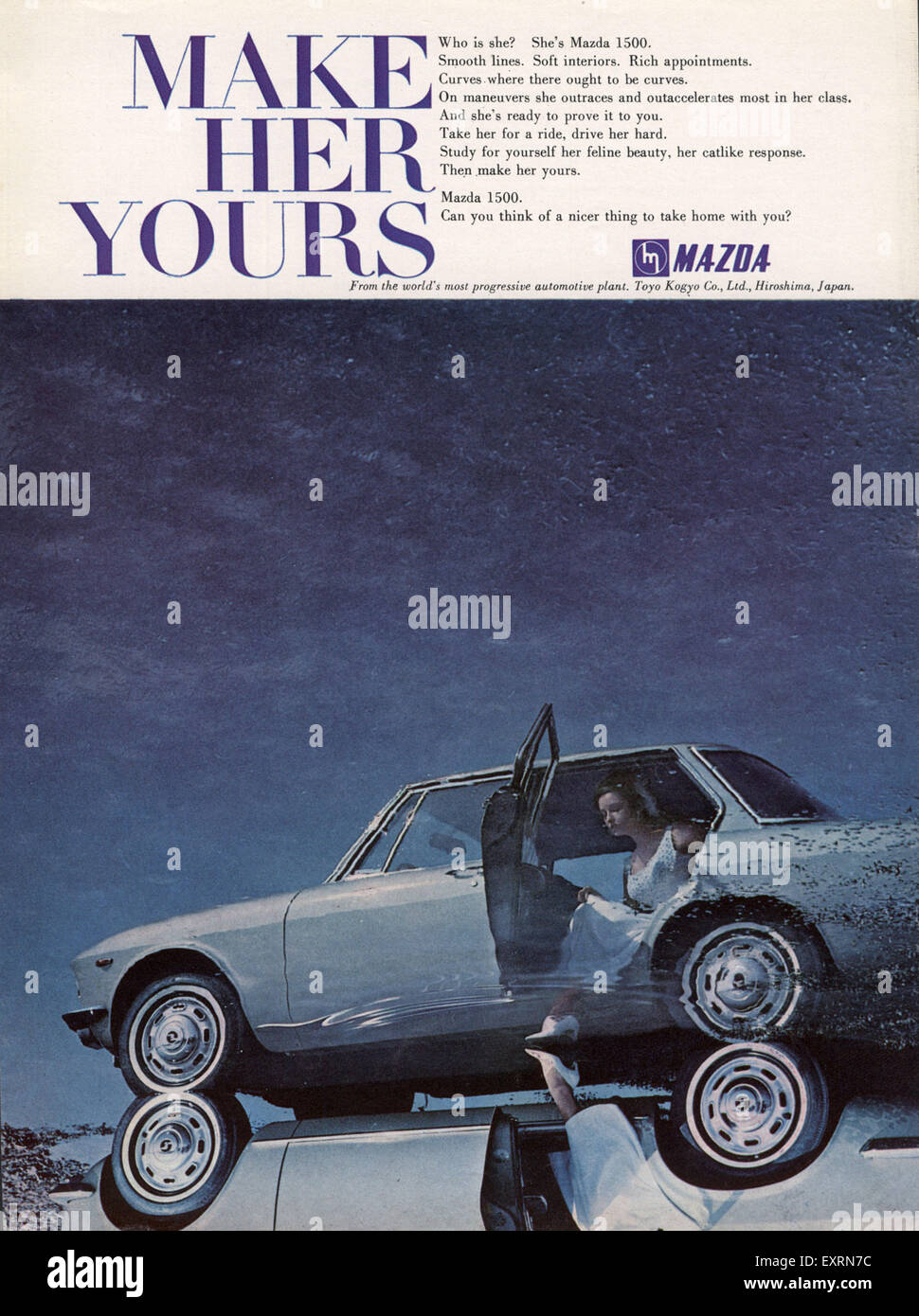 1960s USA Mazda Magazine Advert Stock Photo - Alamy
