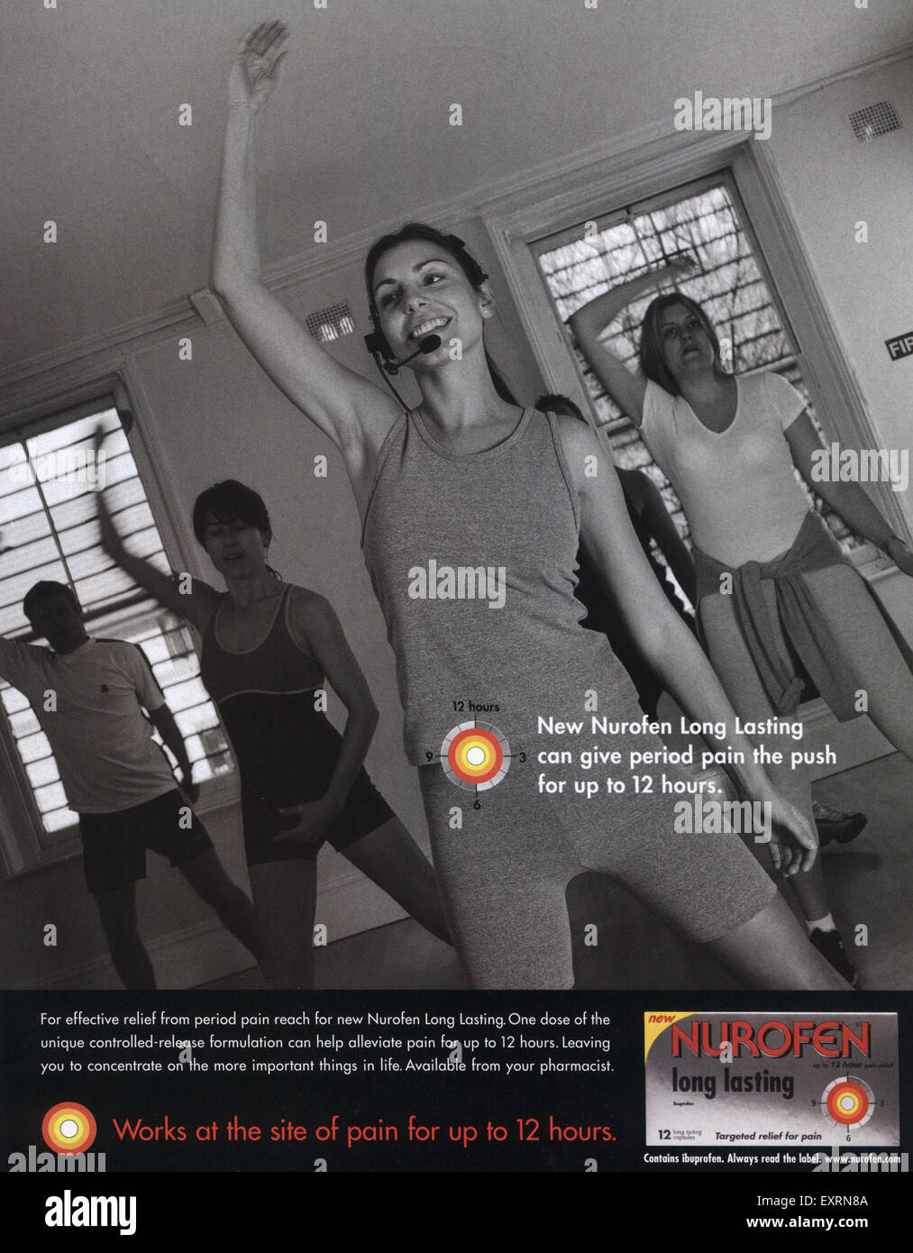 1990s UK Nurofen Magazine Advert Stock Photo - Alamy