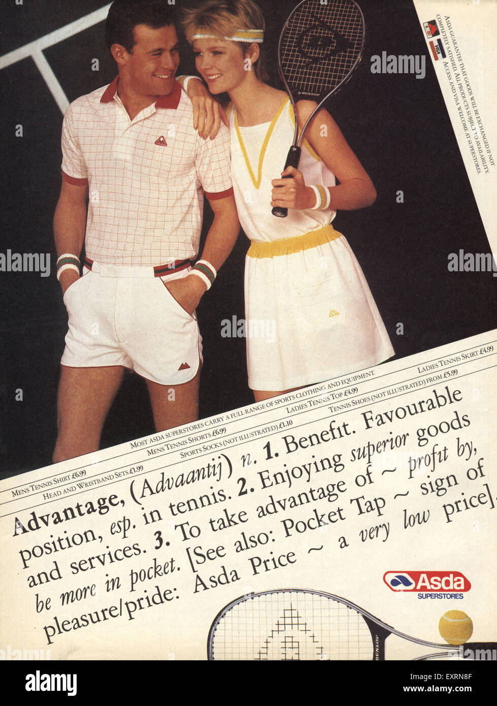 1980s UK Asda Magazine Advert Stock Photo - Alamy