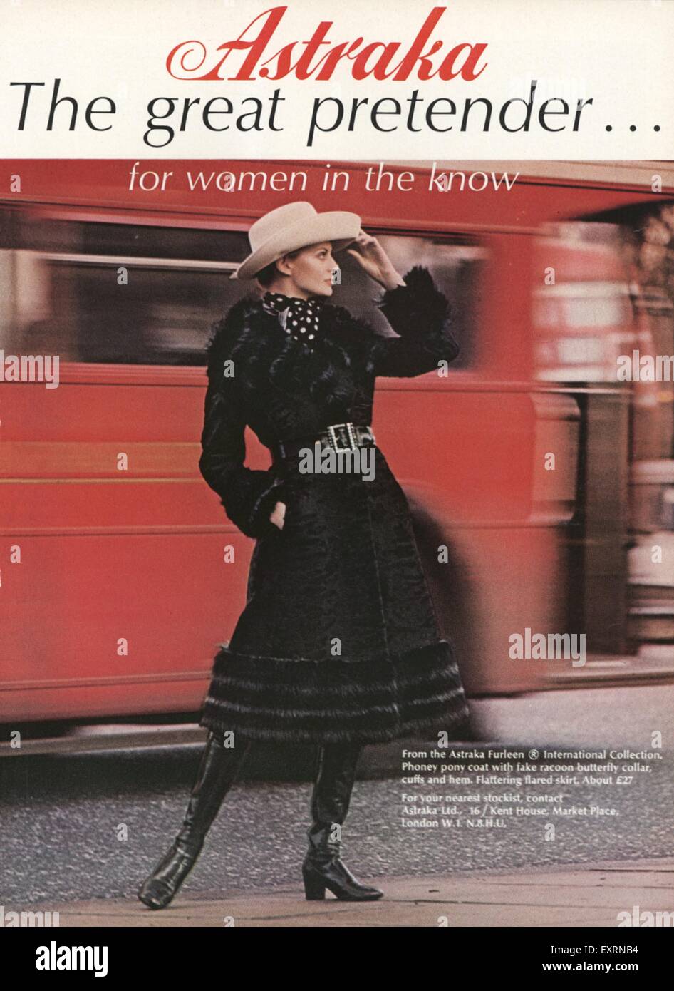 1970s UK Astraka Magazine Advert Stock Photo - Alamy
