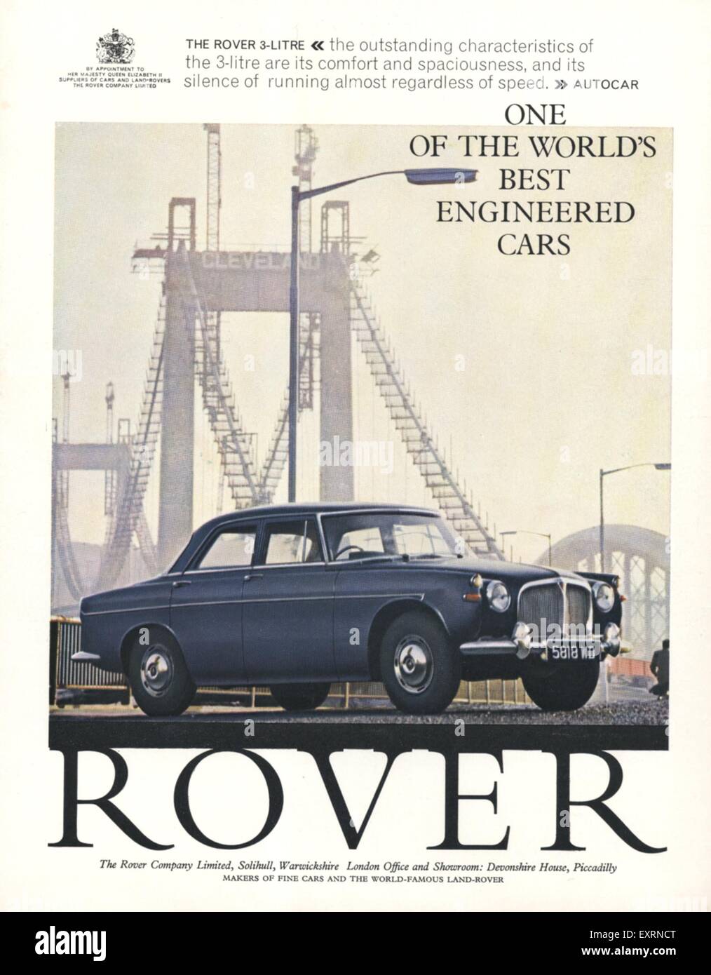 1960s UK Rover Magazine Advert Stock Photo - Alamy