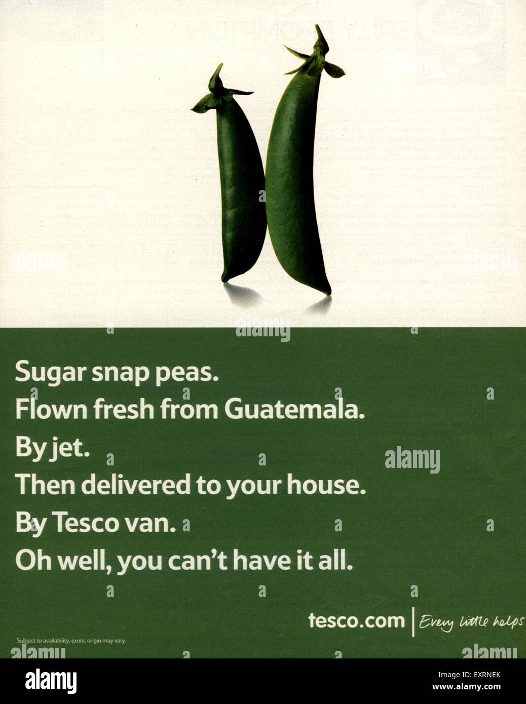 2000s UK Tesco Magazine Advert Stock Photo - Alamy