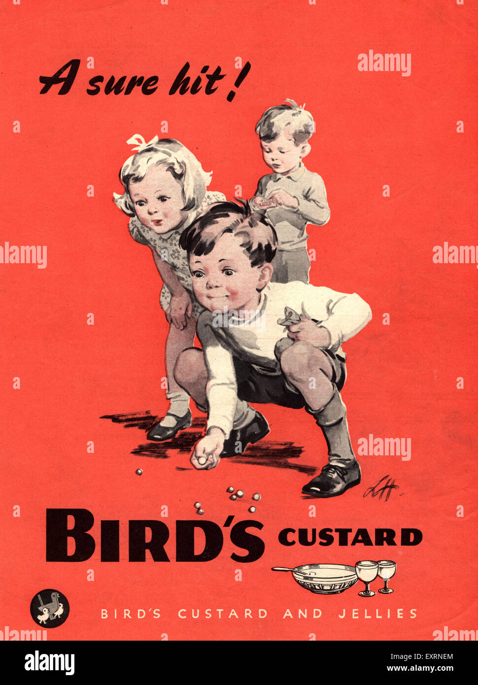 1940s UK Bird's Magazine Advert Stock Photo - Alamy