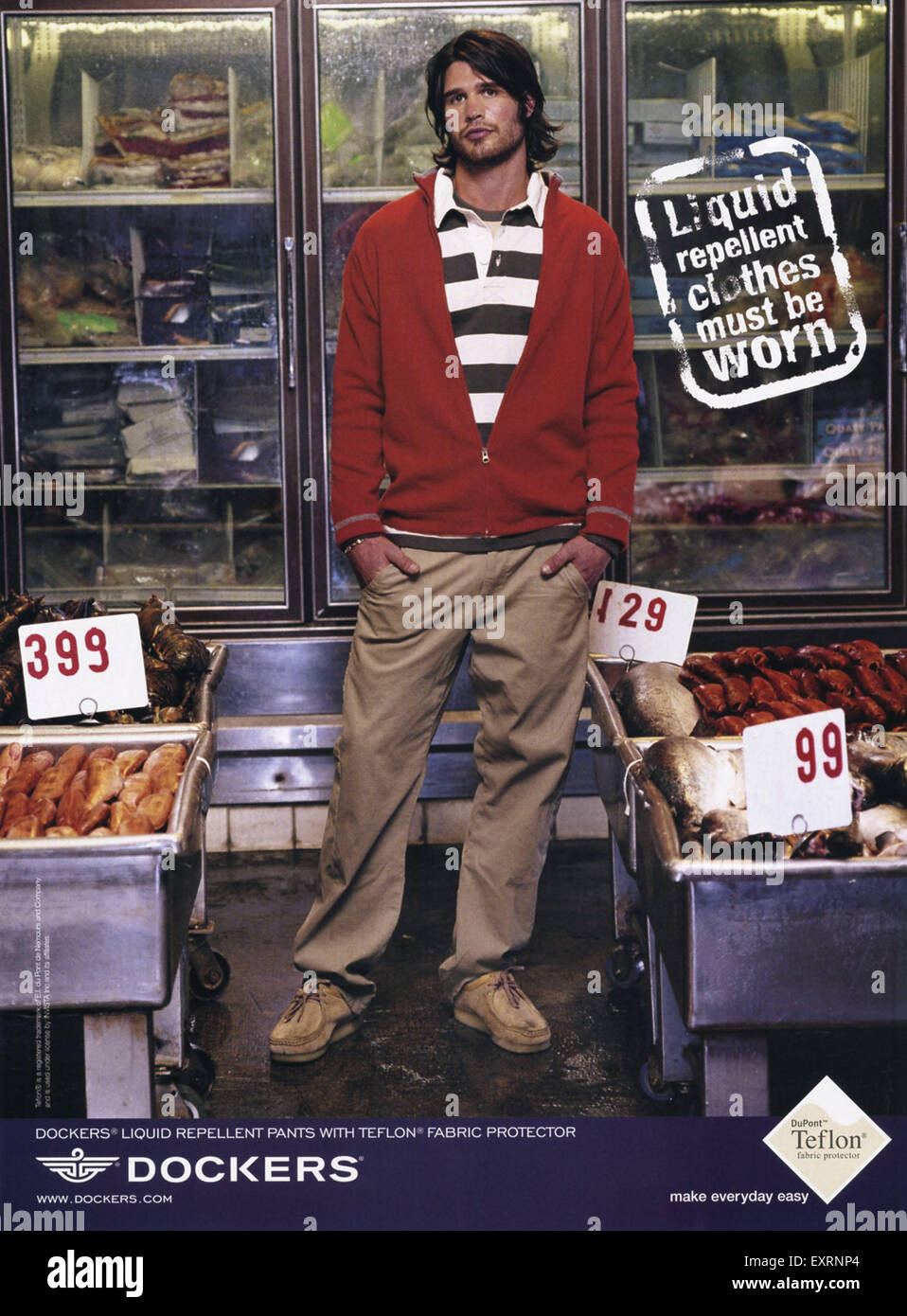 2000s UK Dockers Magazine Advert Stock Photo - Alamy
