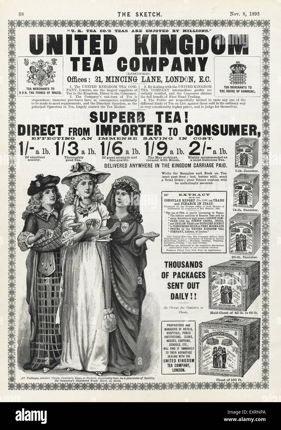 1890s uk united kingdom tea hi-res stock photography and images - Alamy