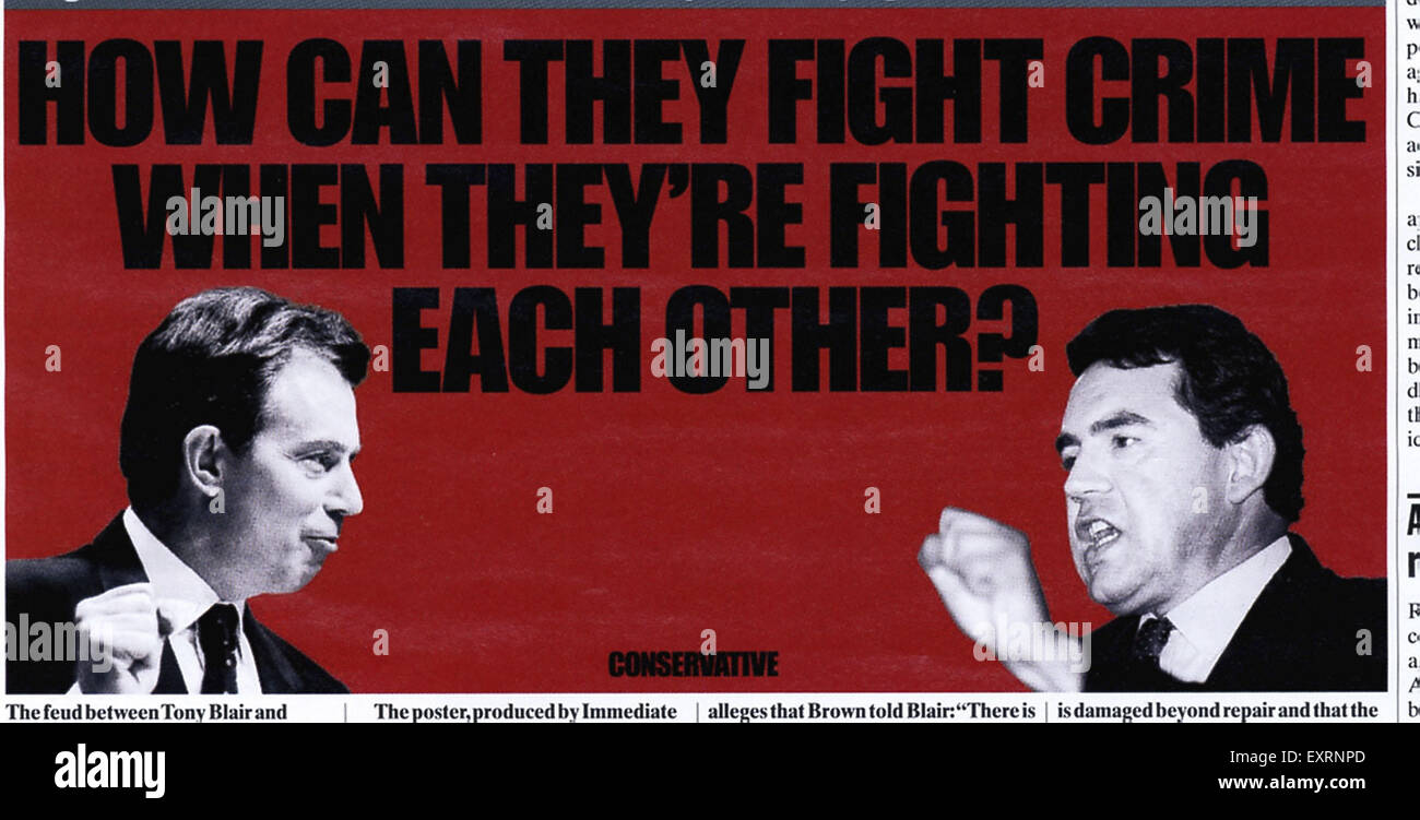 2000s UK The Conservative Party Billboard Advert Stock Photo - Alamy