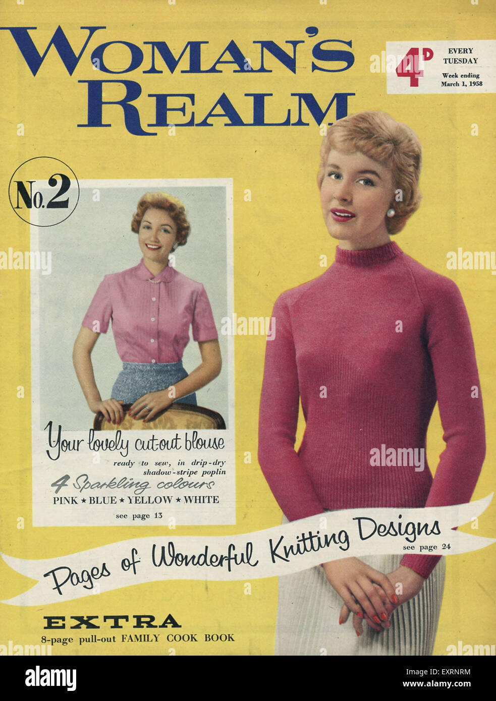 1950s UK Womans Realm Magazine Advert Stock Photo - Alamy