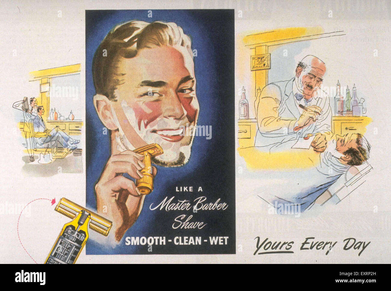 Gillette advert hi-res stock photography and images - Alamy