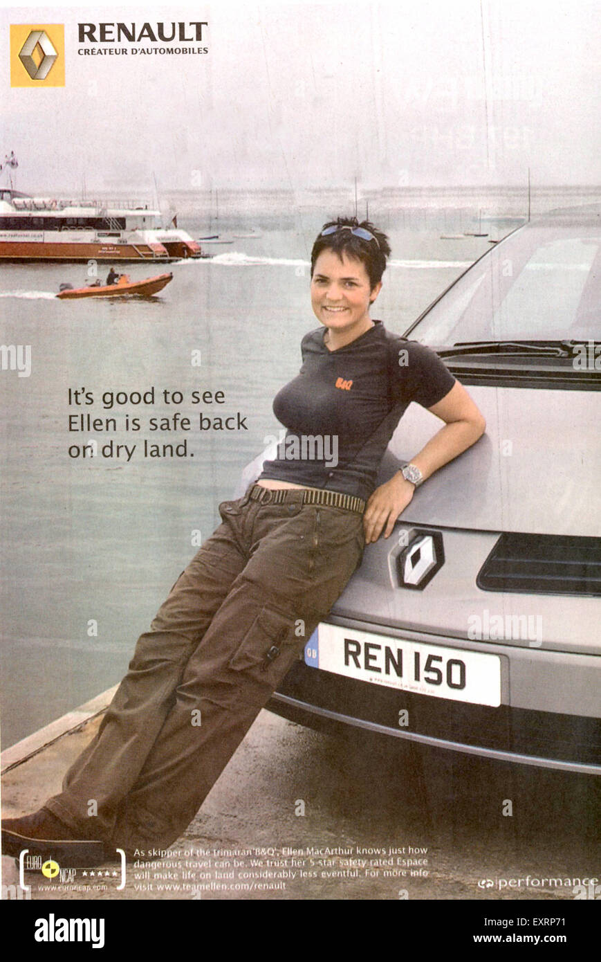2000s UK Renault Newspaper Advert Stock Photo - Alamy