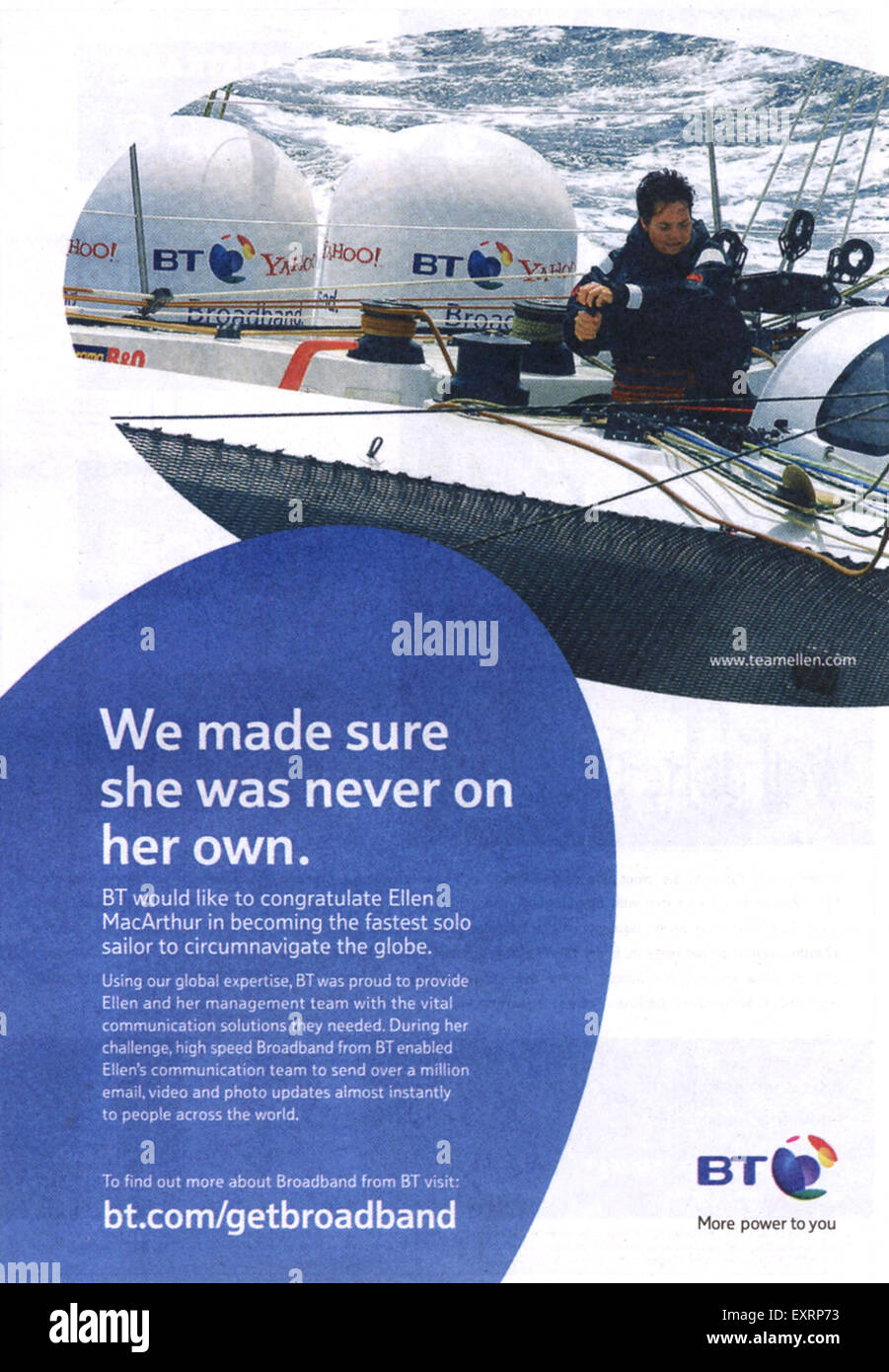 2000s UK BT Magazine Advert Stock Photo - Alamy