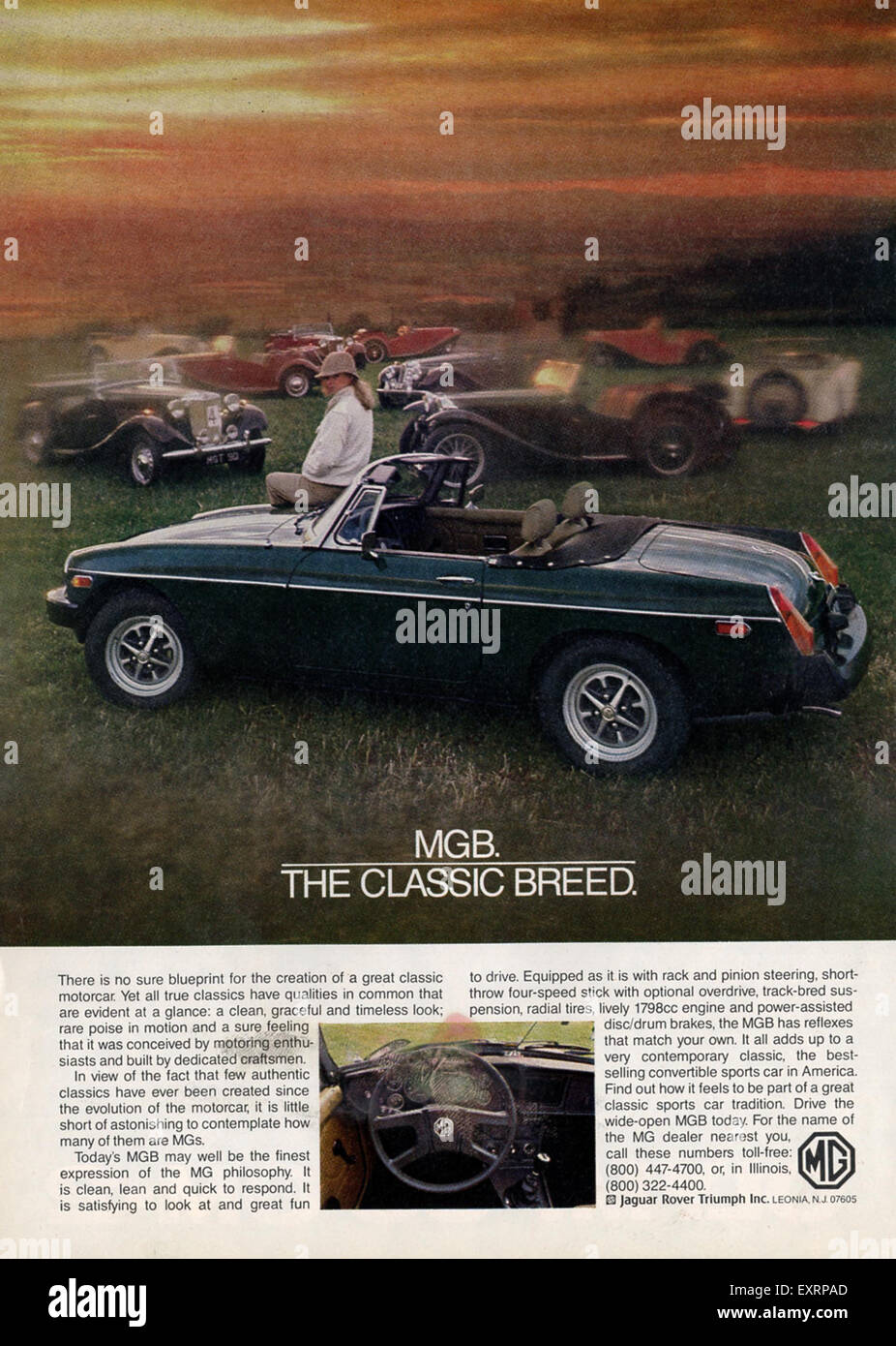 Mg cars advert hi-res stock photography and images - Alamy
