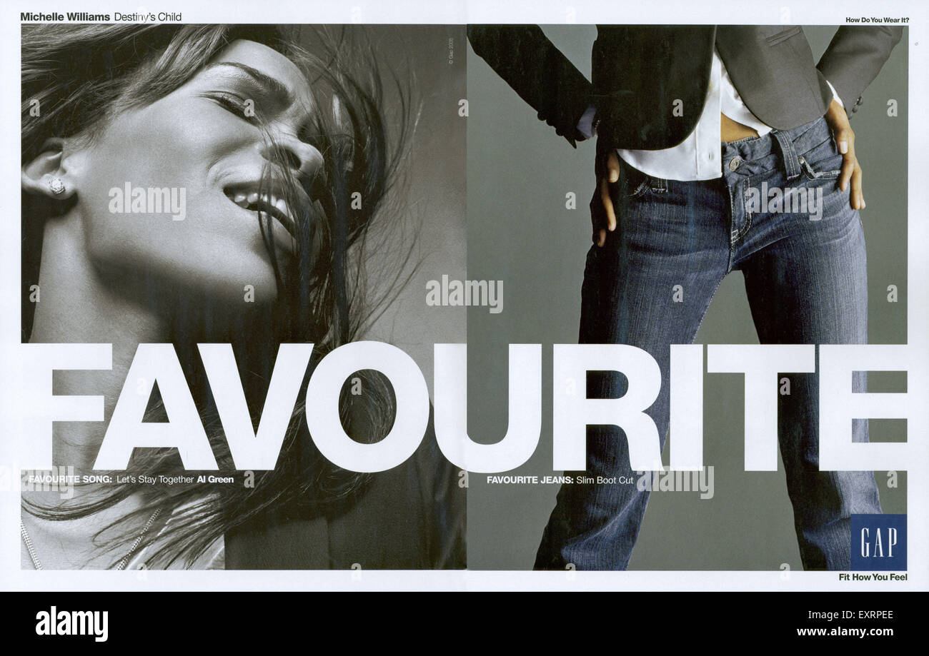 2000s UK Gap Magazine Advert Stock Photo - Alamy