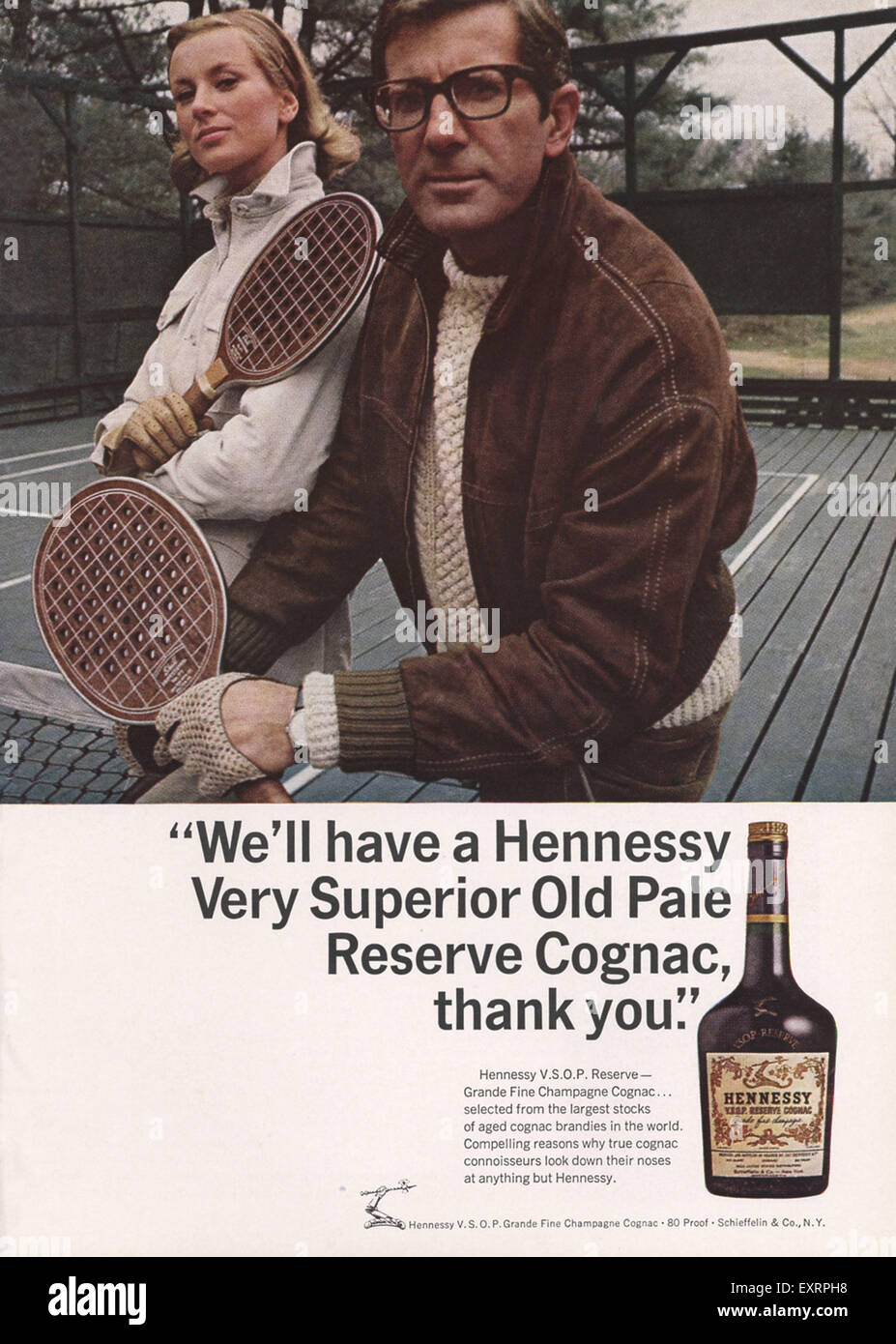 1960s UK Hennessy Magazine Advert Stock Photo - Alamy