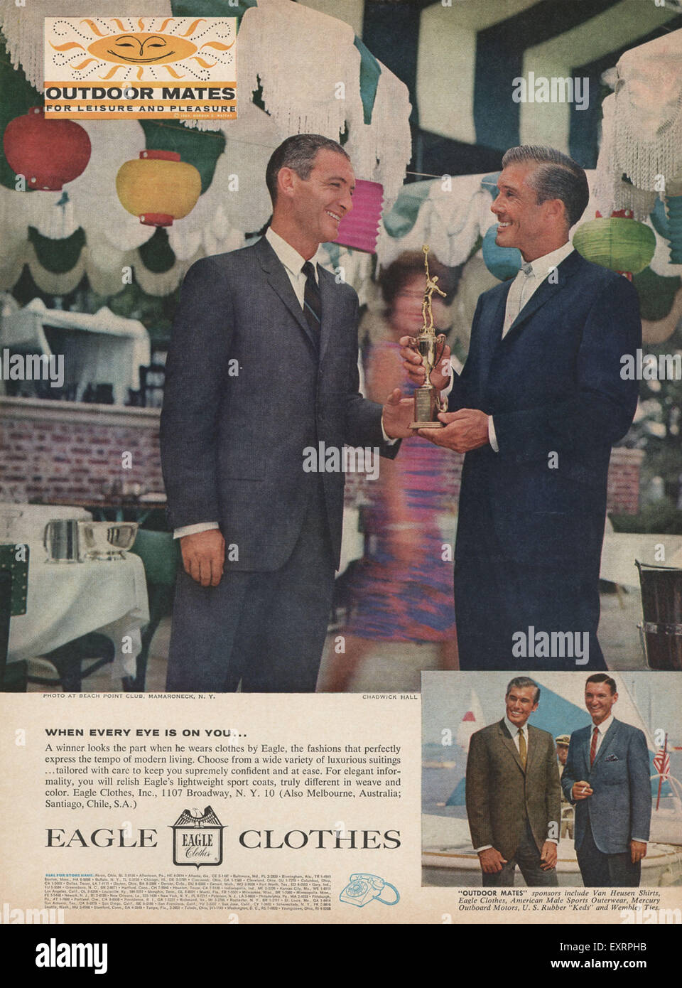 1950s USA Outdoor Mates Magazine Advert Stock Photo - Alamy