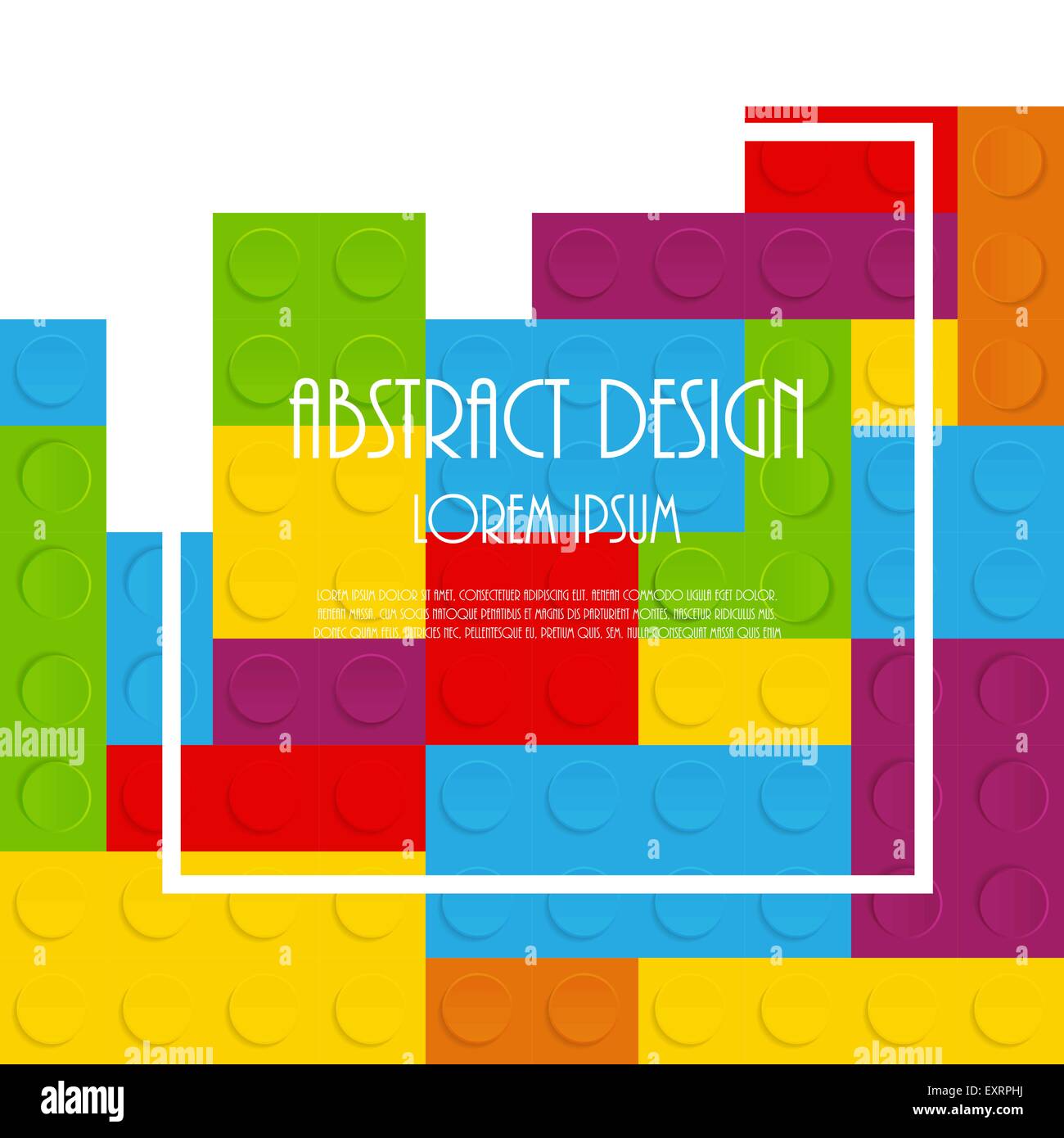 Block Abstract Pattern Vector Illustration Stock Vector Image & Art - Alamy