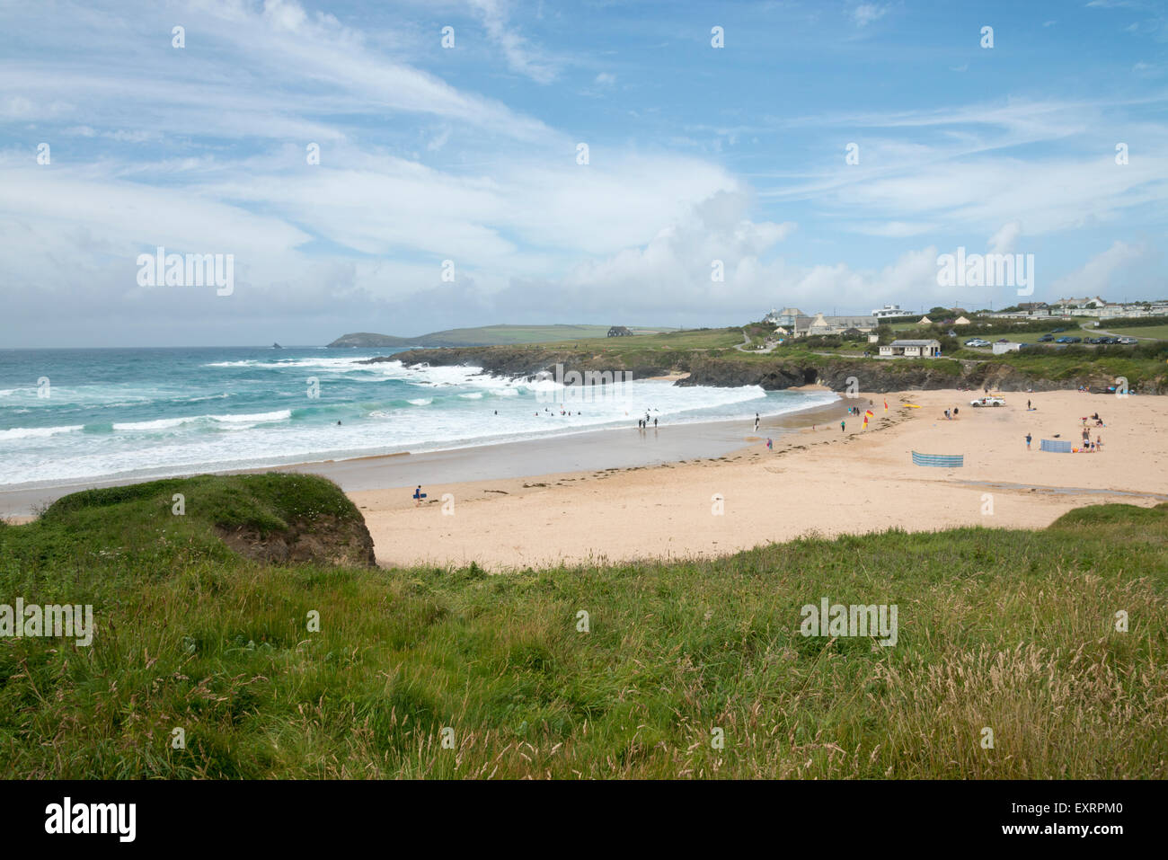 The beach at Treyarnon Bay north Cornwall UK Stock Photo - Alamy