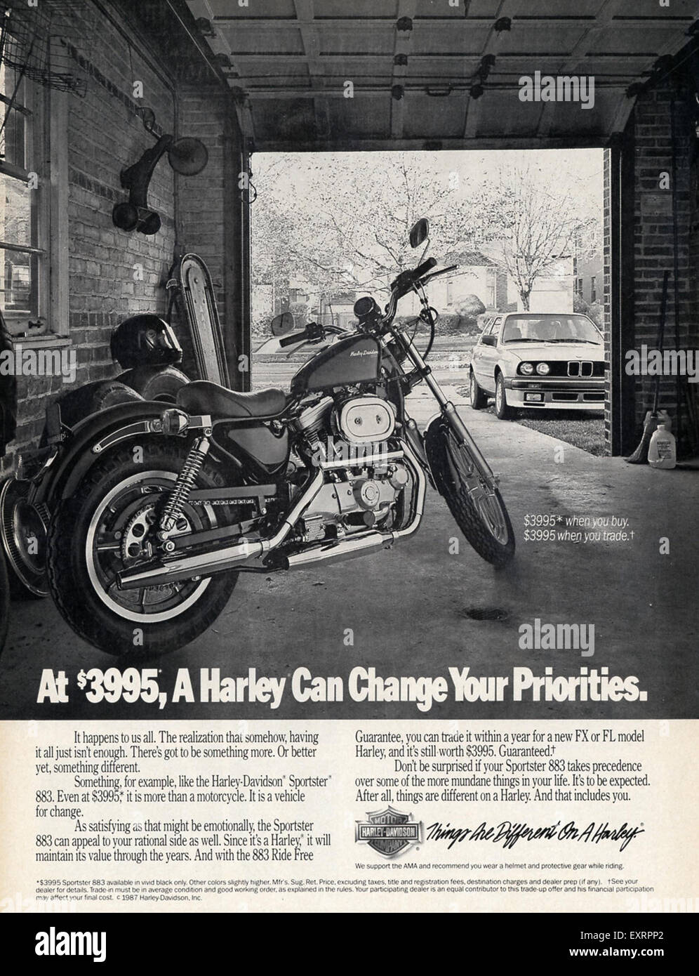 Harley davidson advert hi-res stock photography and images - Alamy