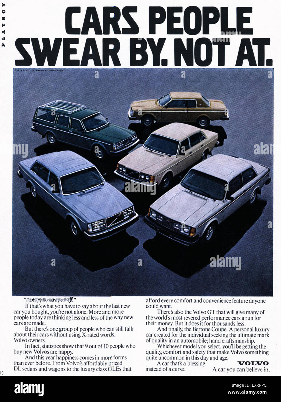 1980s USA Volvo Magazine Advert Stock Photo - Alamy