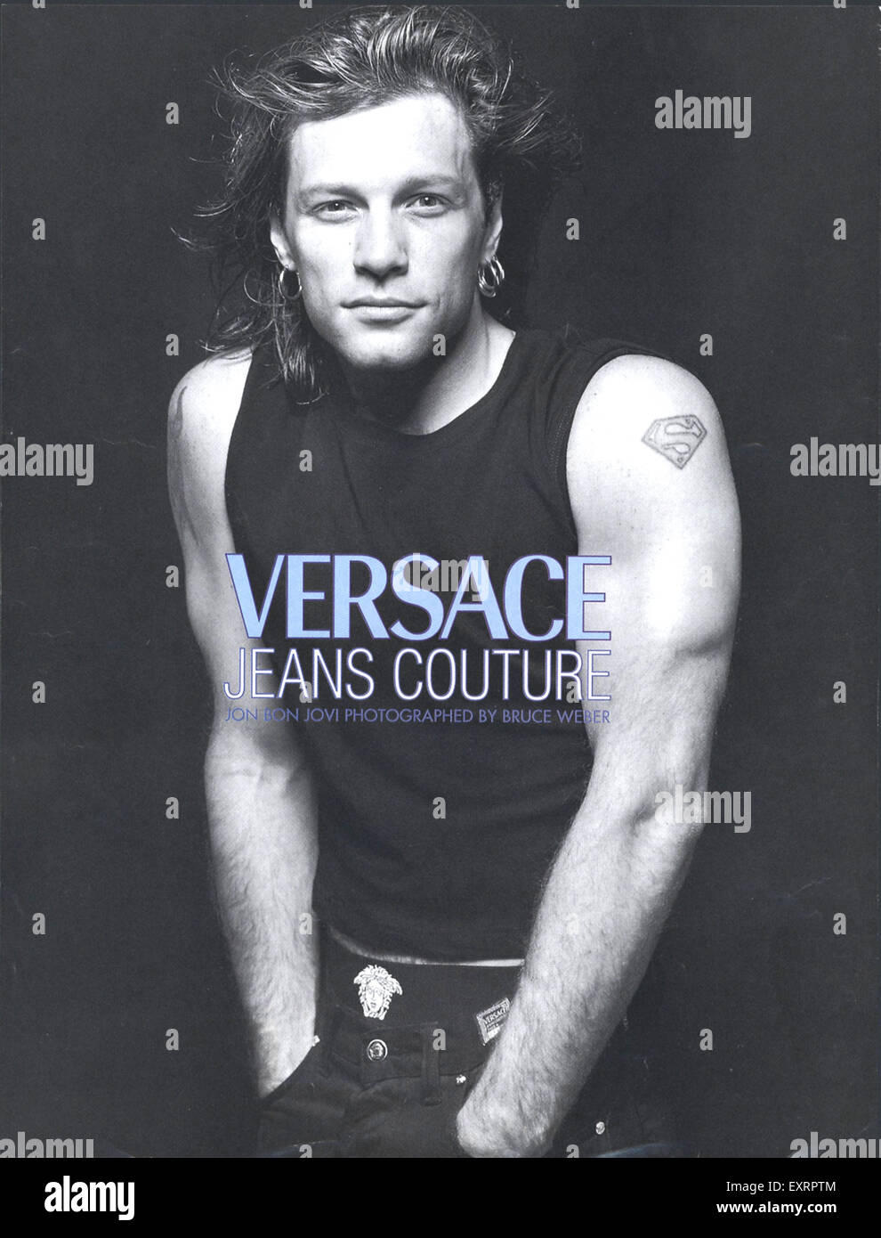 1990s UK Versace Magazine Advert Stock Photo - Alamy