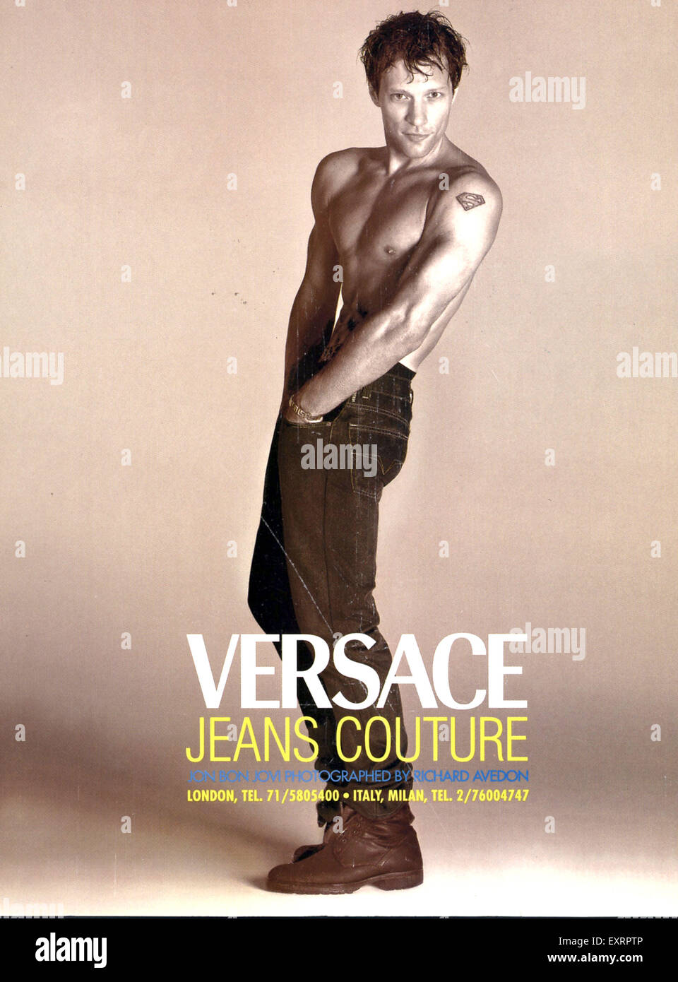 1990s uk versace magazine advert hi-res stock photography and images ...