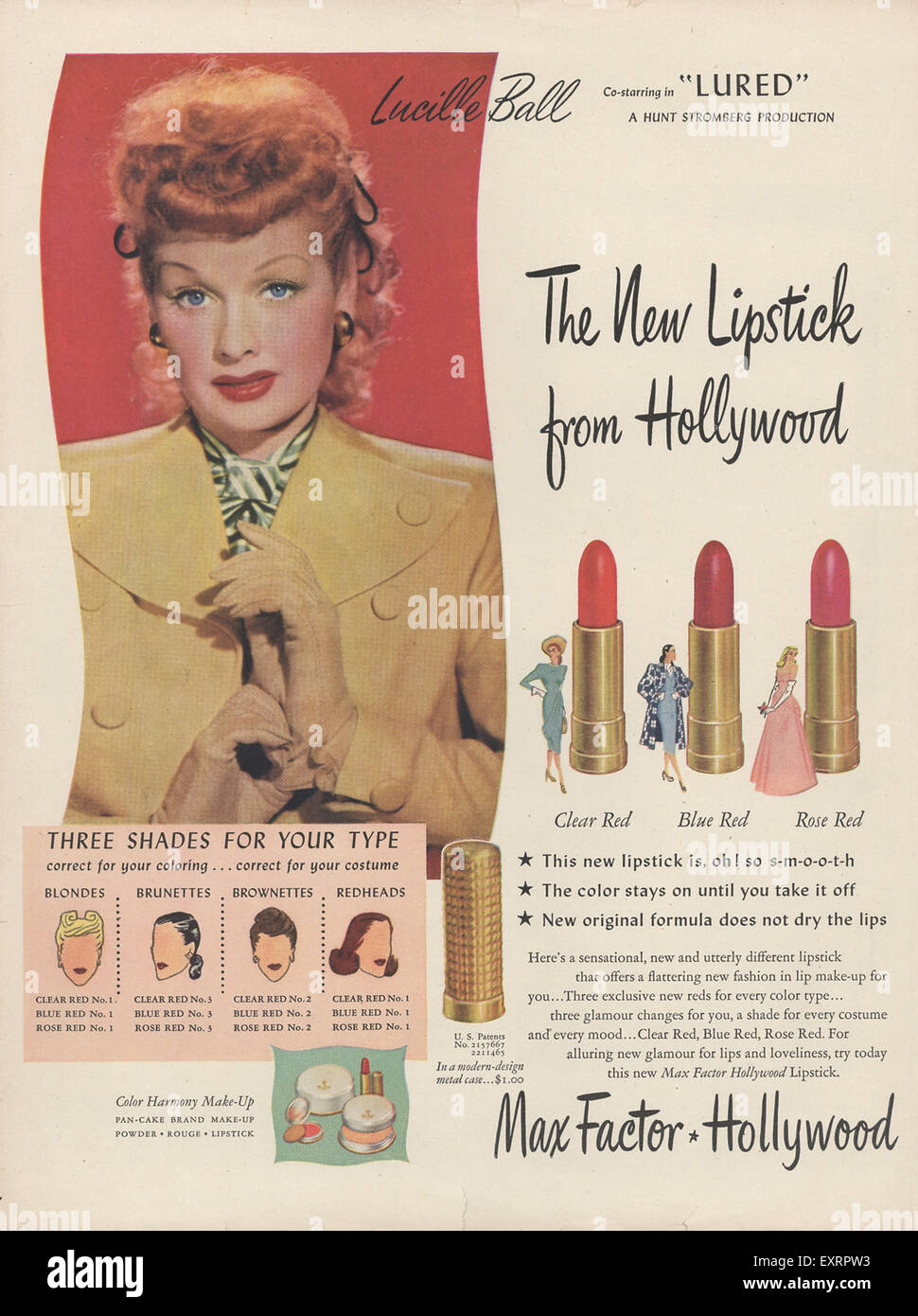 Max factor 1950s hi-res stock photography and images - Alamy