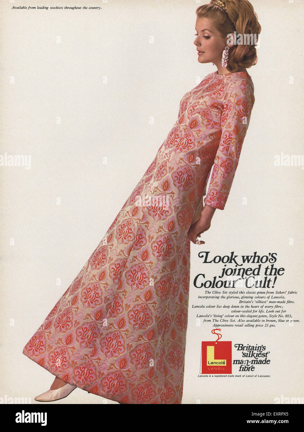 1960s uk fashion magazine advert hi-res stock photography and images ...
