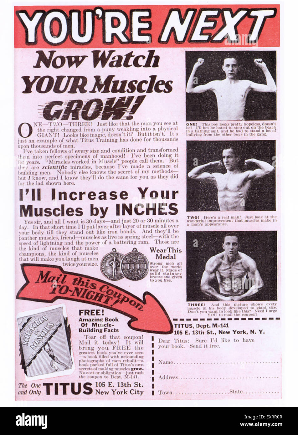 1920s USA Titus Magazine Advert Stock Photo - Alamy