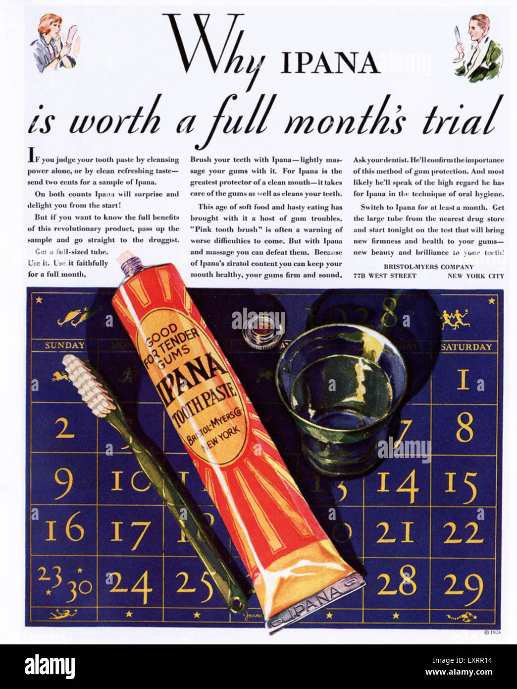 1920s USA Ipanema Magazine Advert Stock Photo - Alamy