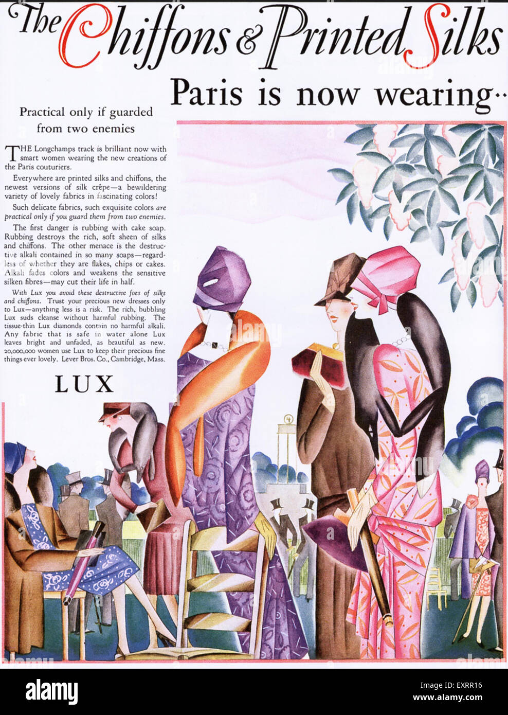 1920s USA Lux Magazine Advert Stock Photo - Alamy
