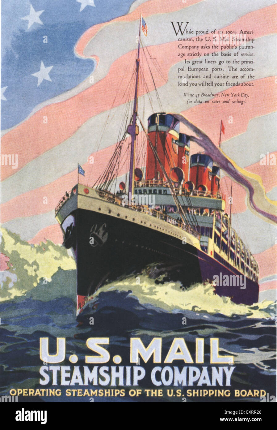 1920s USA U S Mail Magazine Advert Stock Photo - Alamy