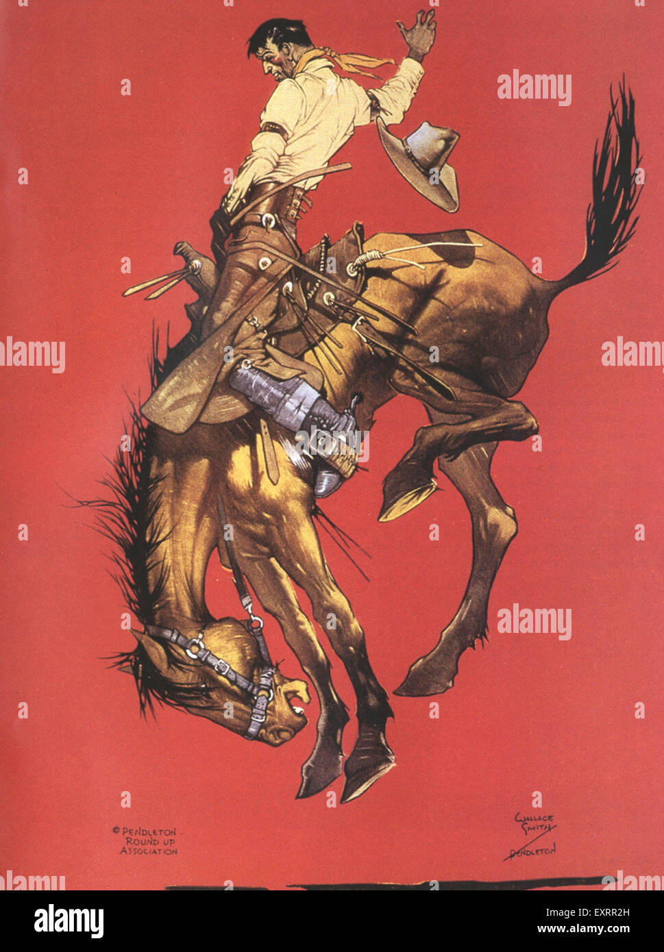 1920s USA Pendleton Round -Up Association Magazine Advert Stock Photo ...