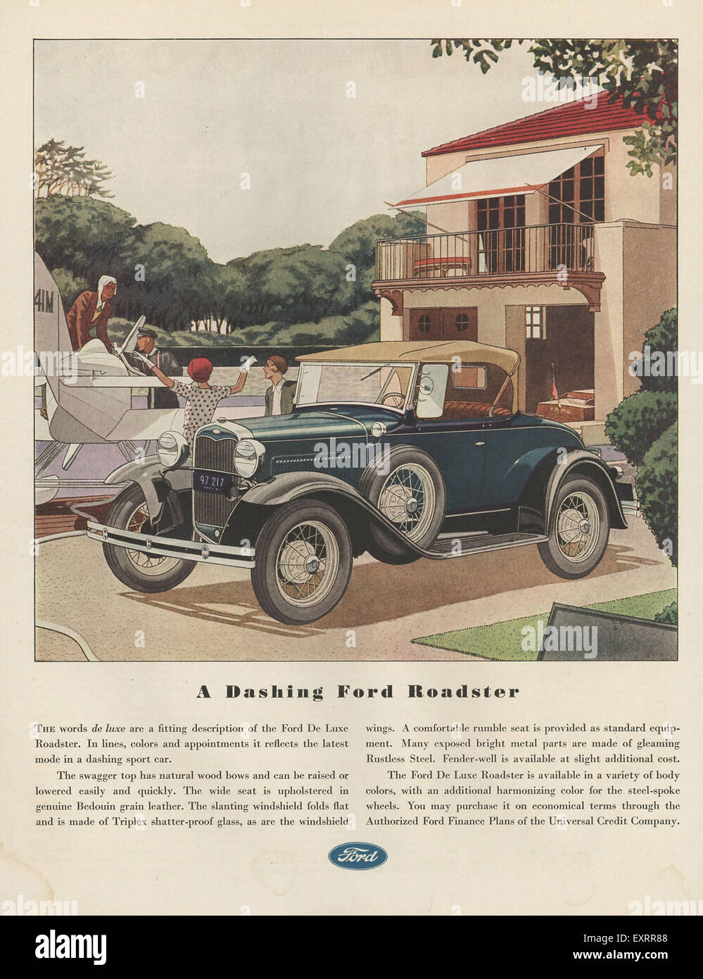 1930s USA Ford Magazine Advert Stock Photo - Alamy