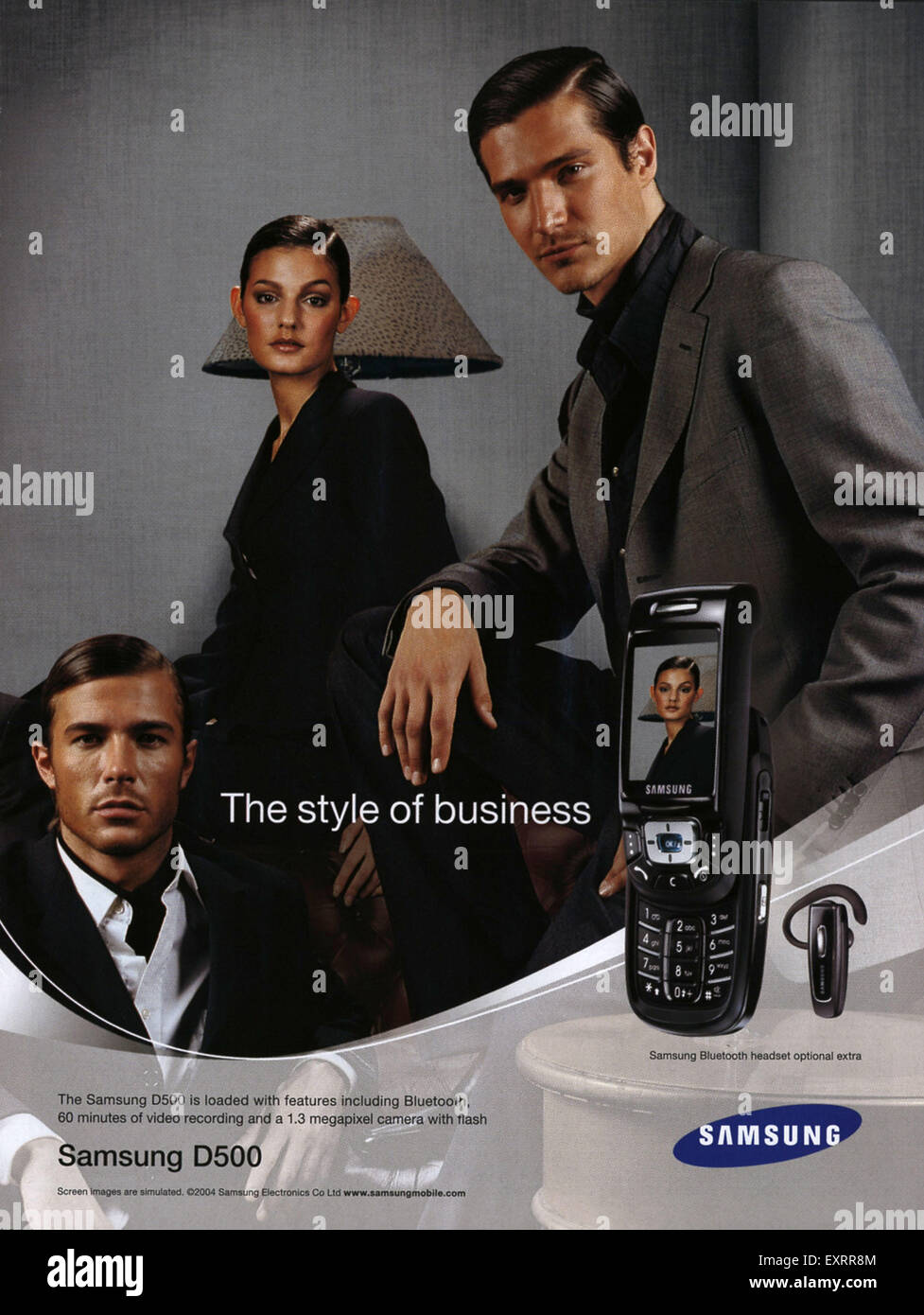 2000s UK Samsung Magazine Advert Stock Photo - Alamy
