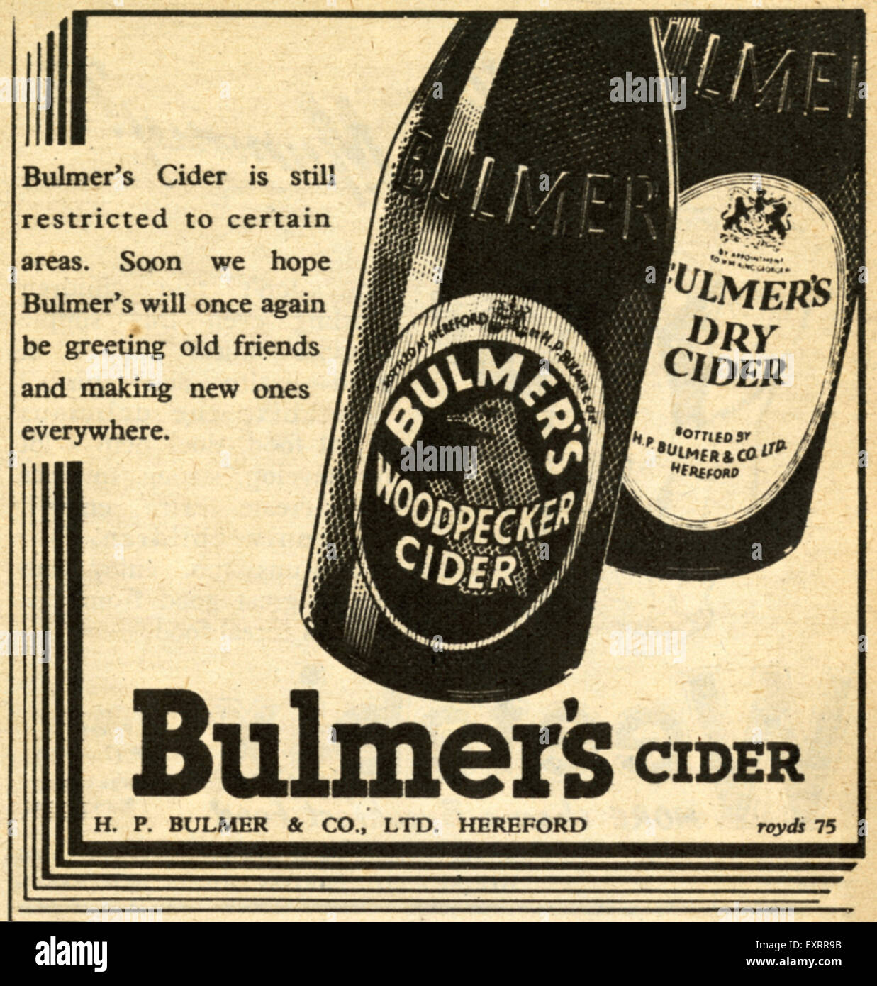 Bulmers hi-res stock photography and images - Alamy